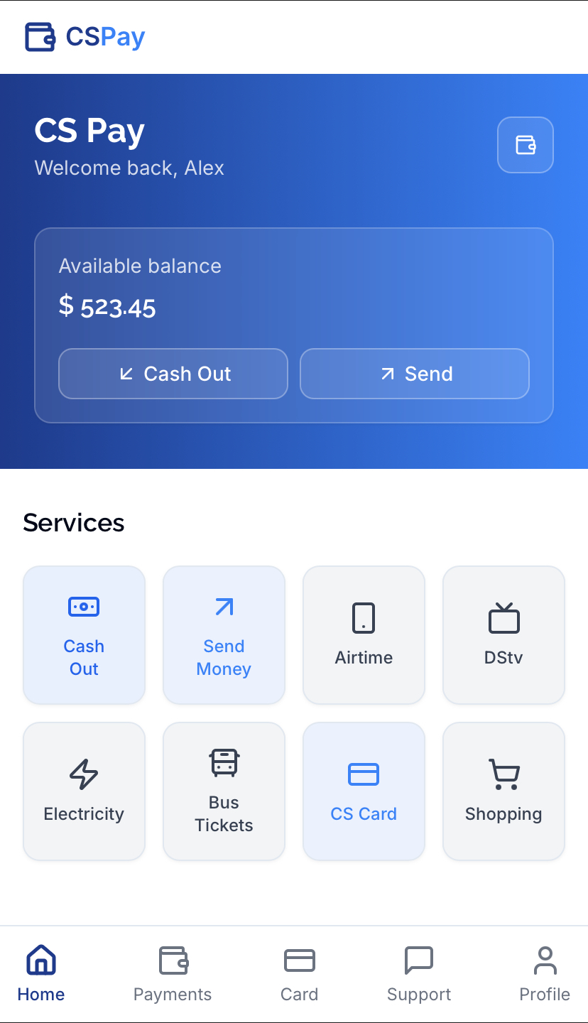 CSPay Wallet - Digital Wallet & Remittance Cash-Out Solution